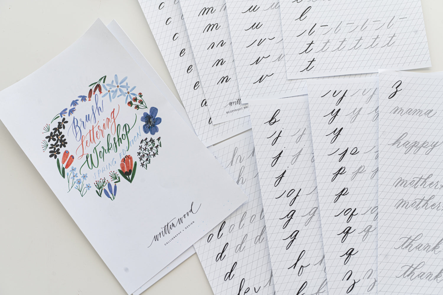 Our new Brush Lettering Kit + Online Course Spring Edition – Written ...