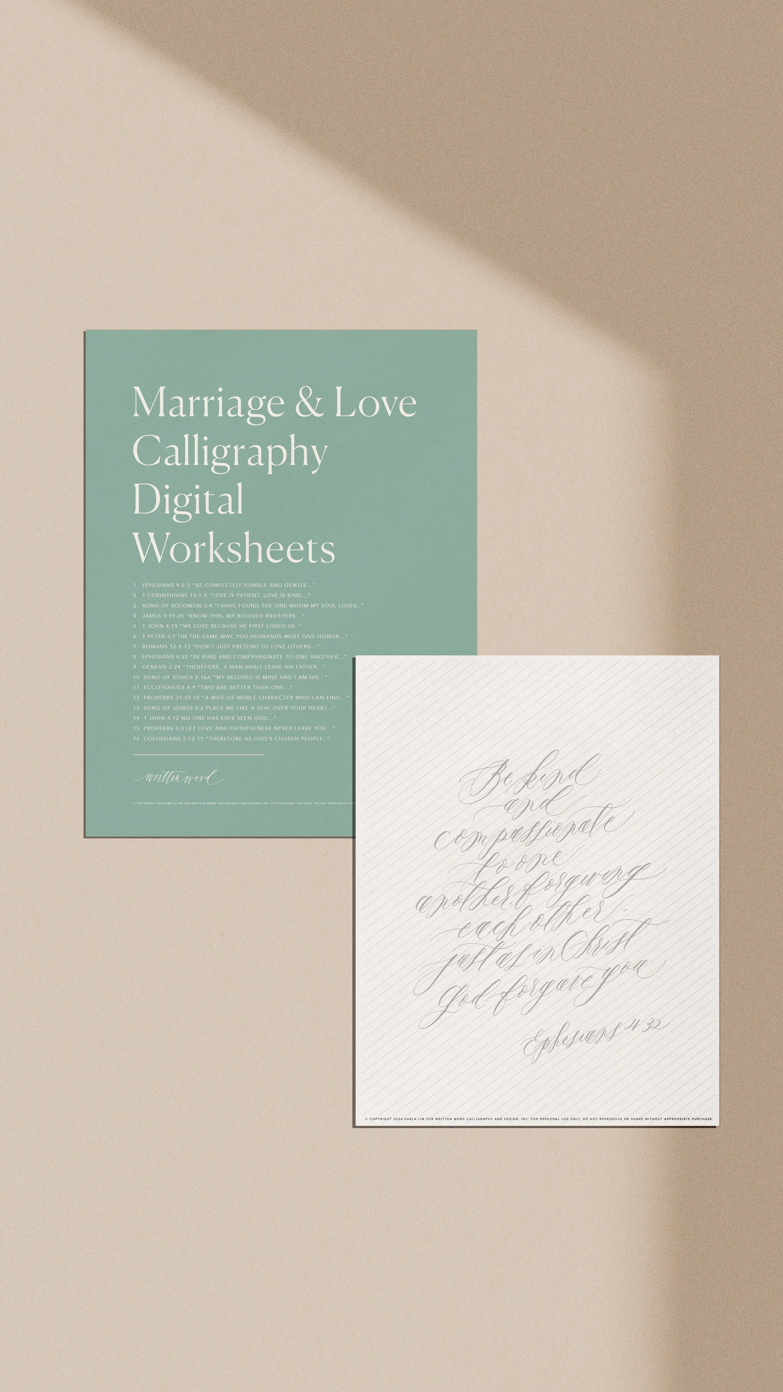 Introducing: Marriage and Love Digital Worksheets – Written Word ...