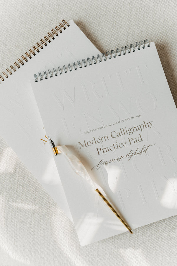 Modern Calligraphy Lowercase and Uppercase Practice Pad Bundle ...