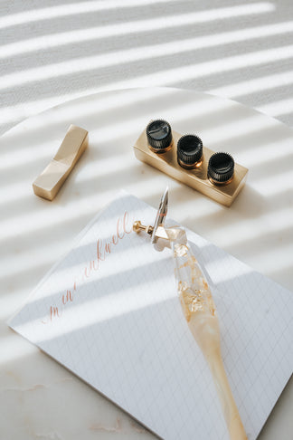 Mini Calligraphy Tilted Inkwell – Written Word Calligraphy and Design