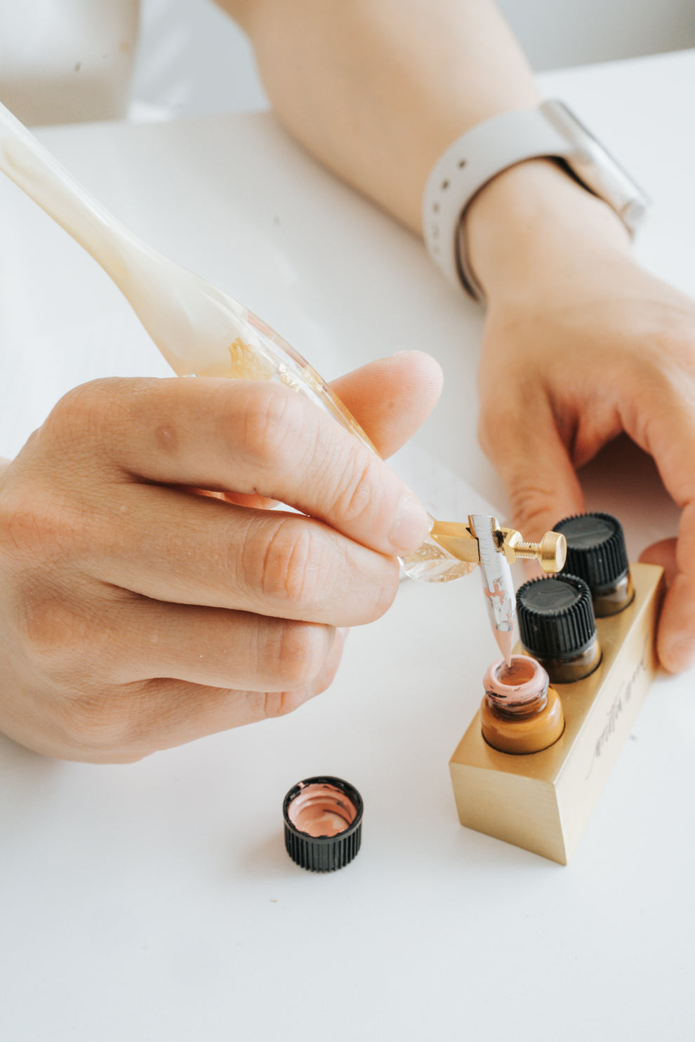 Mini Calligraphy Tilted Inkwell – Written Word Calligraphy and Design
