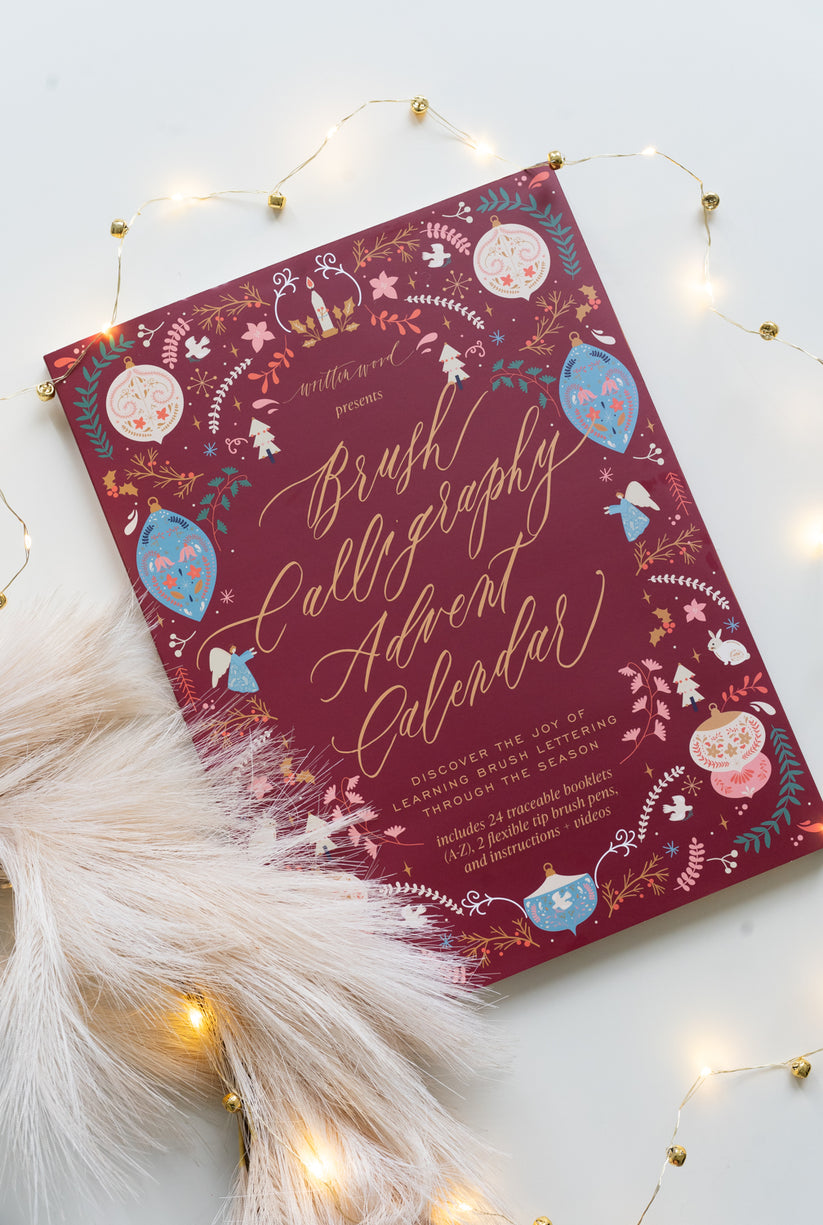 Brush Calligraphy Advent Calendar – Written Word Calligraphy and Design