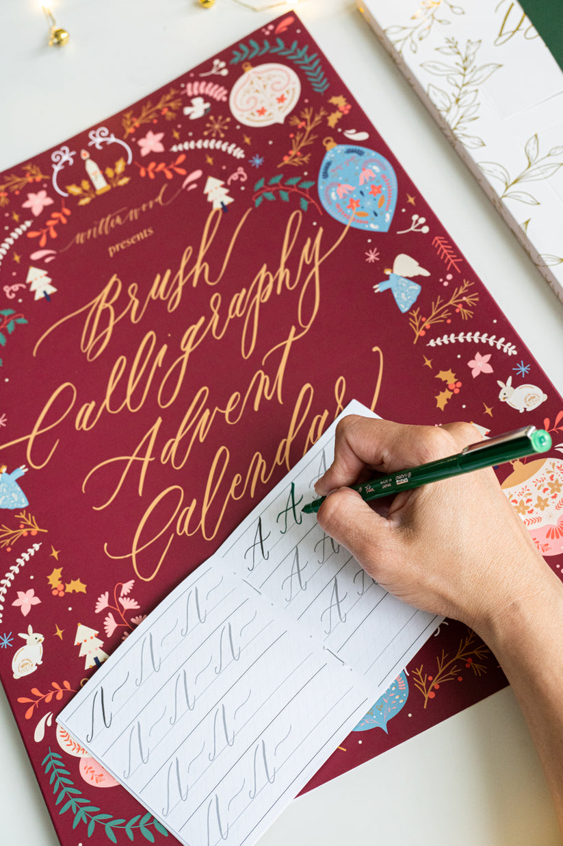 Brush Calligraphy Advent Calendar – Written Word Calligraphy and Design