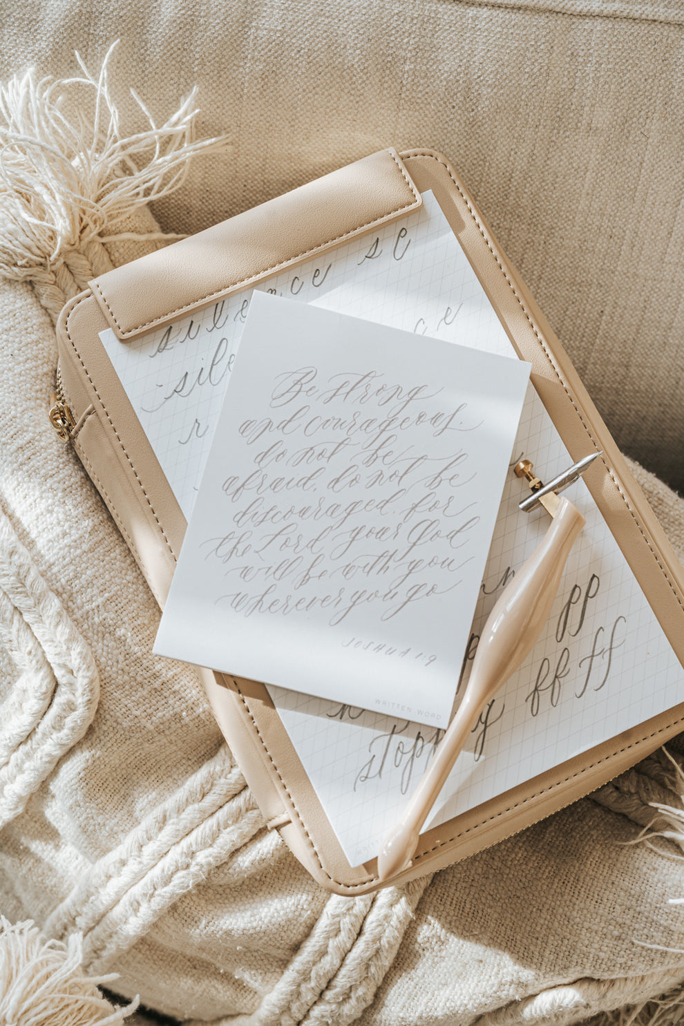 Trace The Word Notepad – Written Word Calligraphy and Design