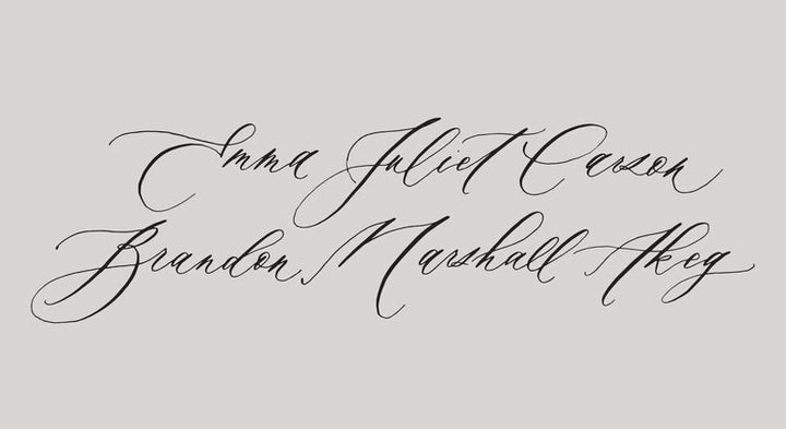 Semi Custom Suites Guide – Written Word Calligraphy and Design