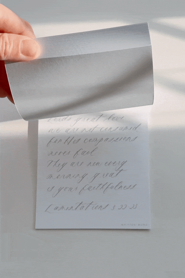 Trace The Word Notepad – Written Word Calligraphy and Design