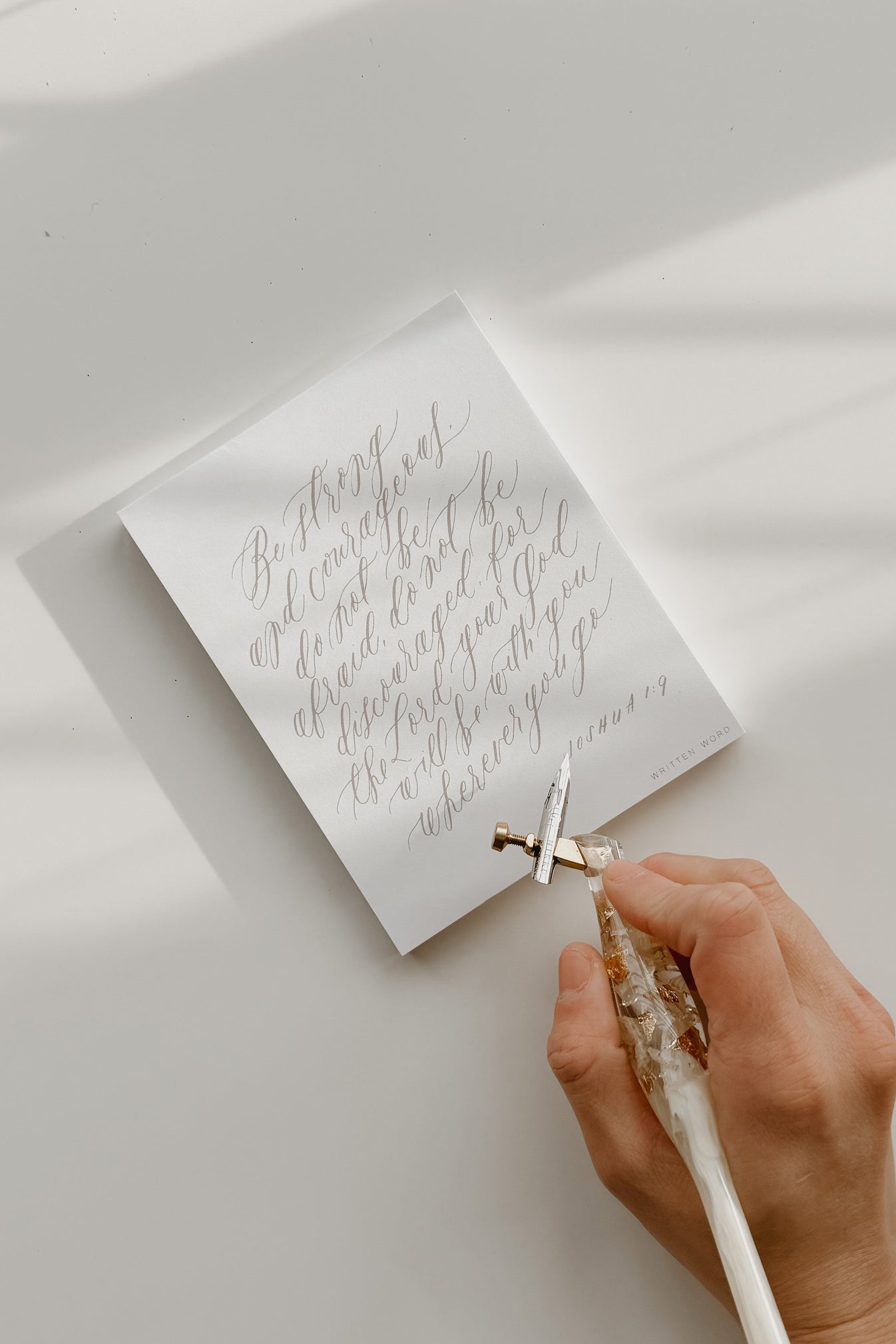 Trace The Word Notepad – Written Word Calligraphy and Design